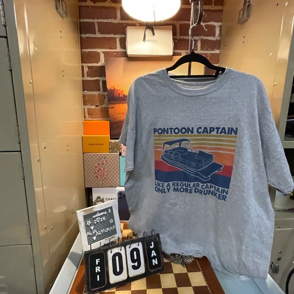 Shirts | Pontoon Captain Shirt Vintage Retro Pontoon Boat Captain ...